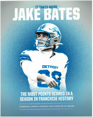 Jake Bates Autographed 8x10 #1 - Points Record (Show Pre-Order ...