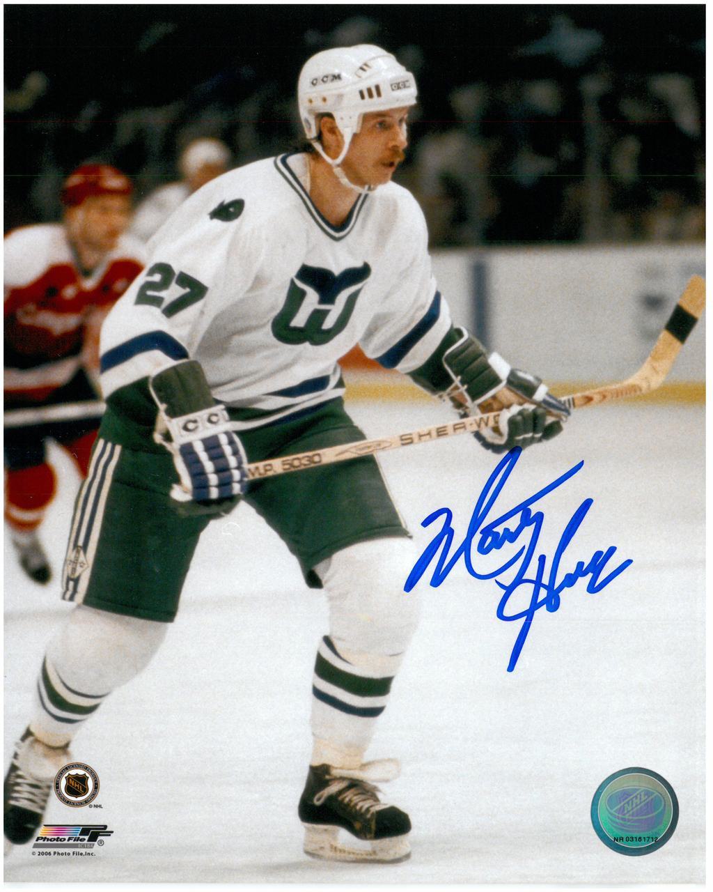 Marty Howe Autographed Hartford Whalers 8x10 Photo - Detroit City Sports
