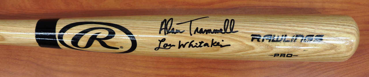 Alan Trammell and Lou Whitaker Autographed Rawlings Big Stick Bat - Tan ...