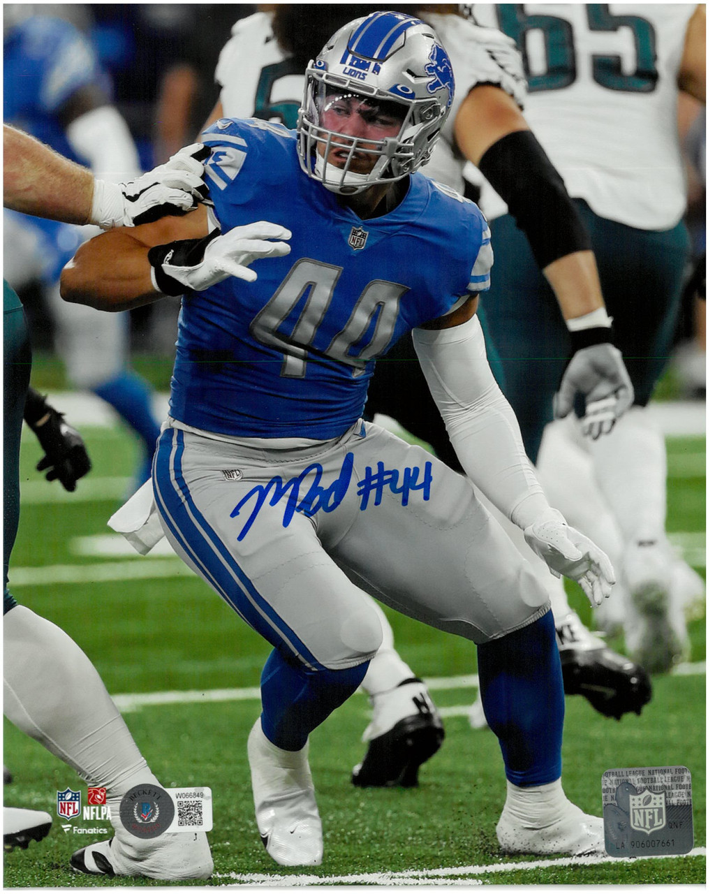 Malcolm Rodriguez Autographed Detroit Lions 8x10 Photo #1 - Detroit ...