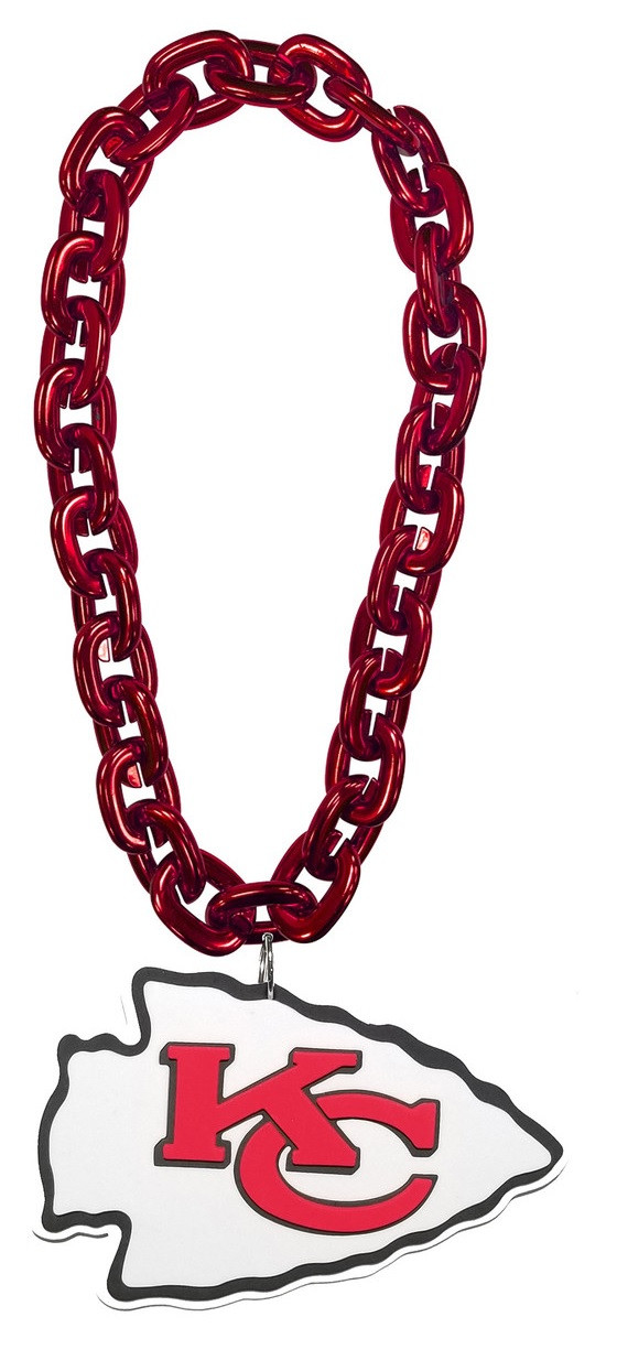 Kansas City Chiefs NFL Fan Chain 10 Inch 3D Foam Necklace - Detroit ...