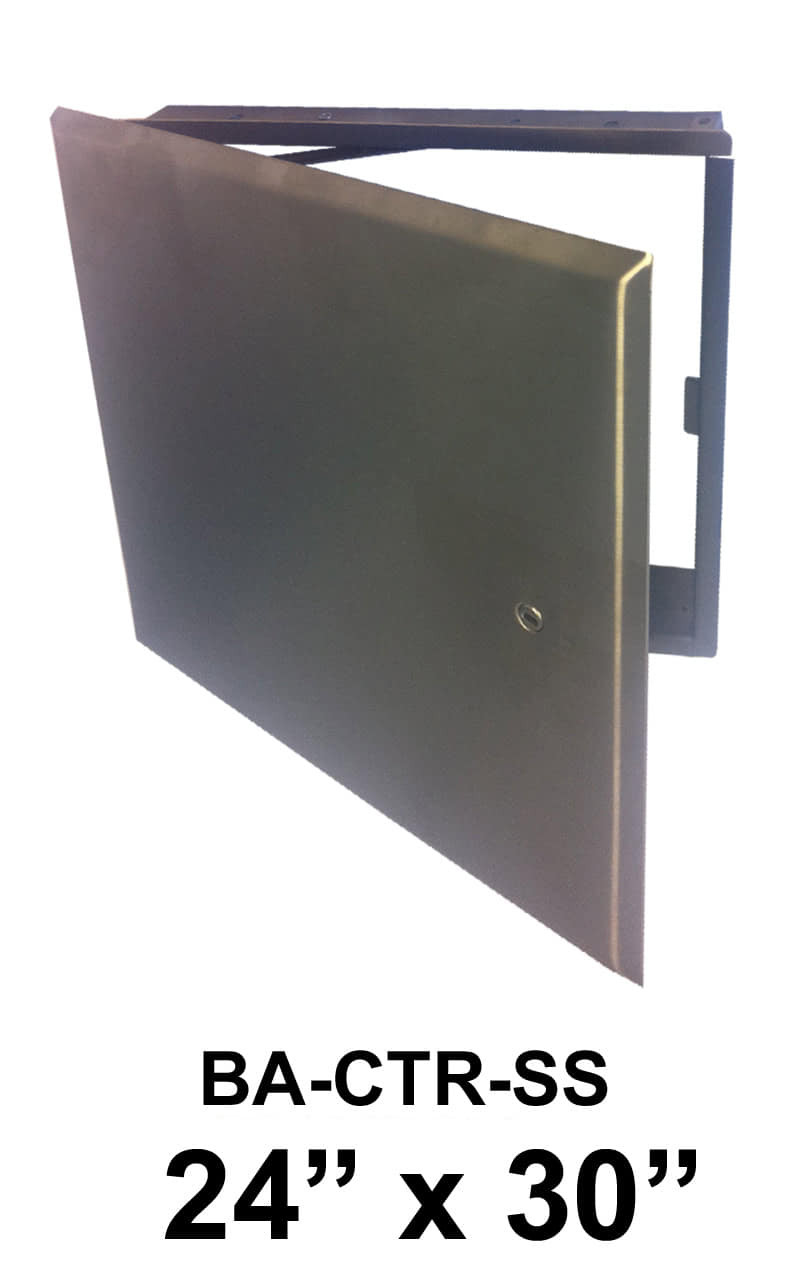 24" x 30" Aesthetic Access Door with Hidden Flange - Stainless Steel ...