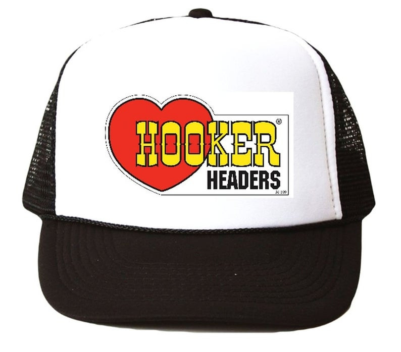 Hooker Headers Trucker Hat, Hooker Headers Hat, Hooker Headers, Trucker Hat, Mesh Hat, Snap Back Hat