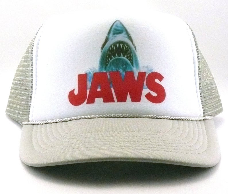 Jaws Trucker Hat, Jaws Hat, Jaws, Trucker Hat, Mesh Hat, Snap Back Hat