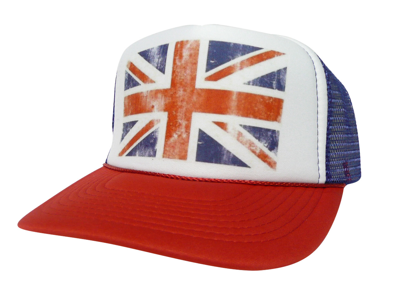 British Flag Trucker Hat, Trucker Hat, Vacation Hat, Places Hats