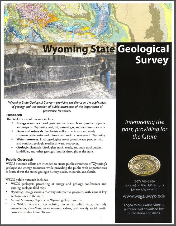 Wyoming State Geological Survey (2014) - WSGS Product Sales & Free ... Wyoming State Geological Survey (2014) - WSGS Product Sales & Free ...