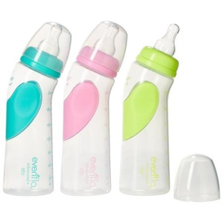 Evenflo Feeding Advanced + Angled Plus Vented Bottle 9 oz 3 Pk ...
