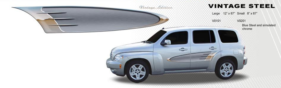 VINTAGE STEEL : Automotive Vinyl Graphics and Decals Kit - Shown on PT ...