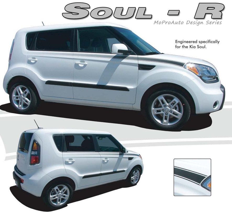 SOUL R : Vinyl Graphics Kit Engineered to fit the 2010 2011 2012 2013 ...