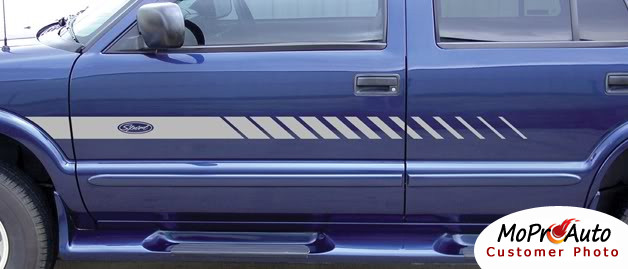 ROCKER STROBES : Universal Style Vinyl Rocker Panel Graphics Kit ...