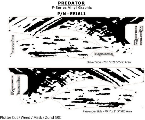PREDATOR | 2009-2014 Ford F-Series Raptor Style Mudslinger Vinyl ...