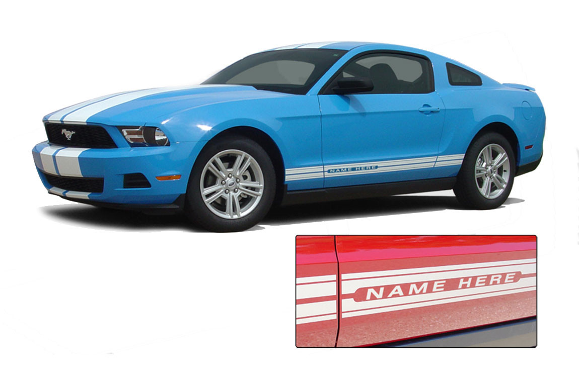 Mustang STAMPEDE ROCKER : 2010-2014 Ford Mustang Rocker Panel Stripes ...