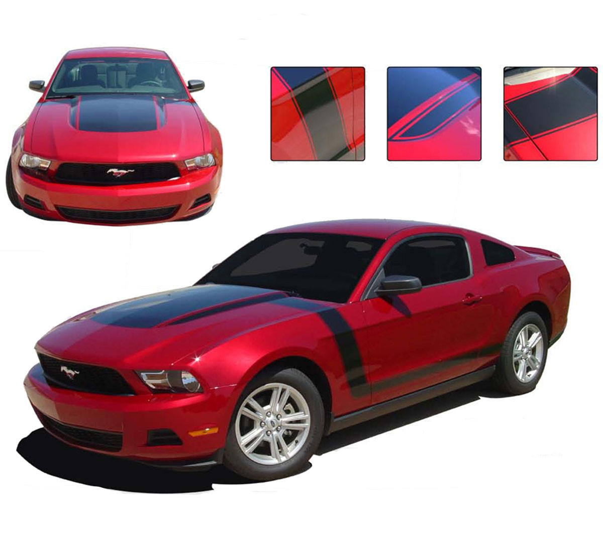 Mustang BOSS DOMINATOR : 2010 2011 2012 "BOSS" Style Ford Mustang Hood ...