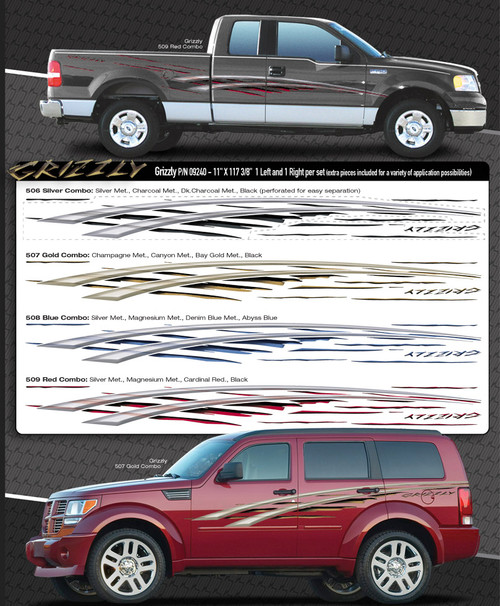 GRIZZLY : Automotive Vinyl Graphics Shown on Ford F-150, Mustang, and ...