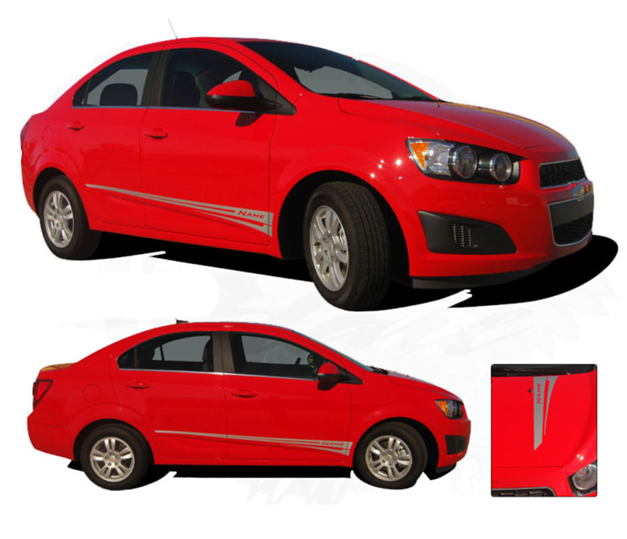 FLARE | Chevy Sonic 2012-2016 Vinyl Graphics Decals Stripes - MoProAuto ...