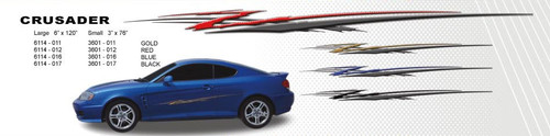 CRUSADER : Automotive Vinyl Graphics and Decals Kit - Shown on MIDSIZE ...