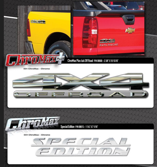 CHROMAX : Chrome Vehicle Emblem Badging 4X4 Special Edition - MoProAuto ...
