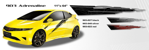 ADRENALINE : Automotive Vinyl Graphics and Decals Kit - Shown on HONDA ...