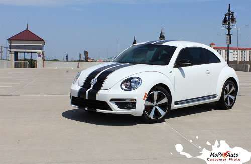 BEETLE RALLY : Volkswagen Beetle Racing Stripes Bumper to Bumper Rally ...