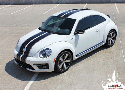 BEETLE RALLY : Volkswagen Beetle Racing Stripes Bumper to Bumper Rally ...