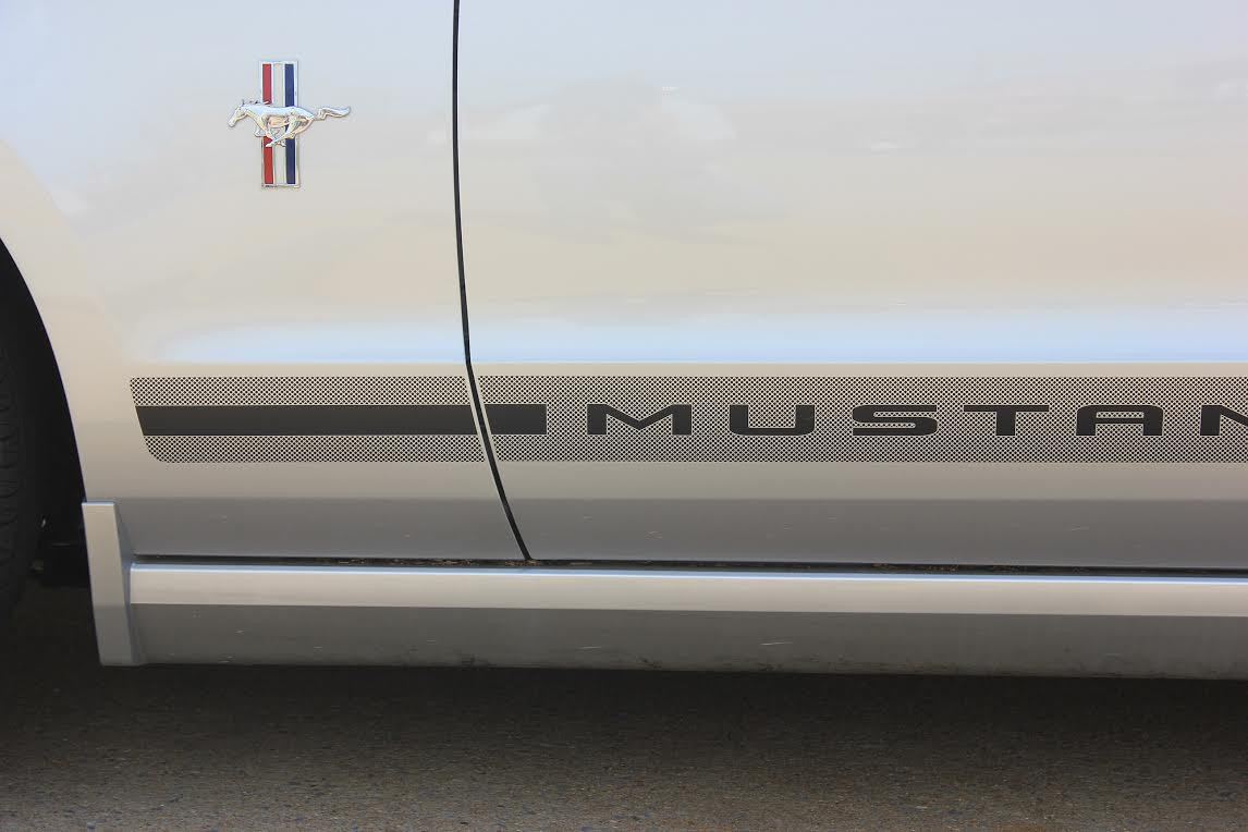 2013-2014 THUNDER ROCKER 1 : Ford Mustang Rocker Panel Stripes Vinyl ...