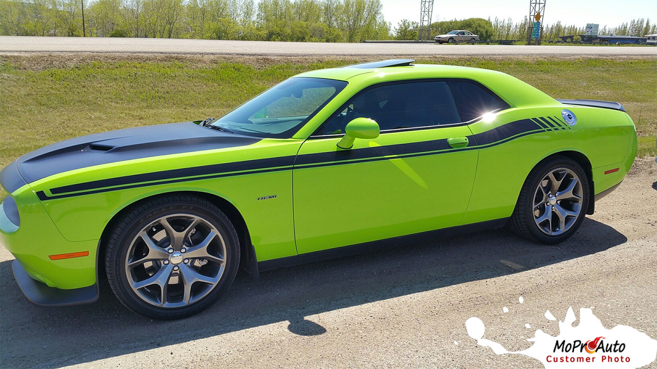 Dodge Challenger Door Stripes DUAL 15 : Vinyl Graphic Body Decals ...
