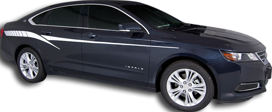 2014-2015 Chevy Impala Body Line Strobe Accent Vinyl Graphic Decal ...