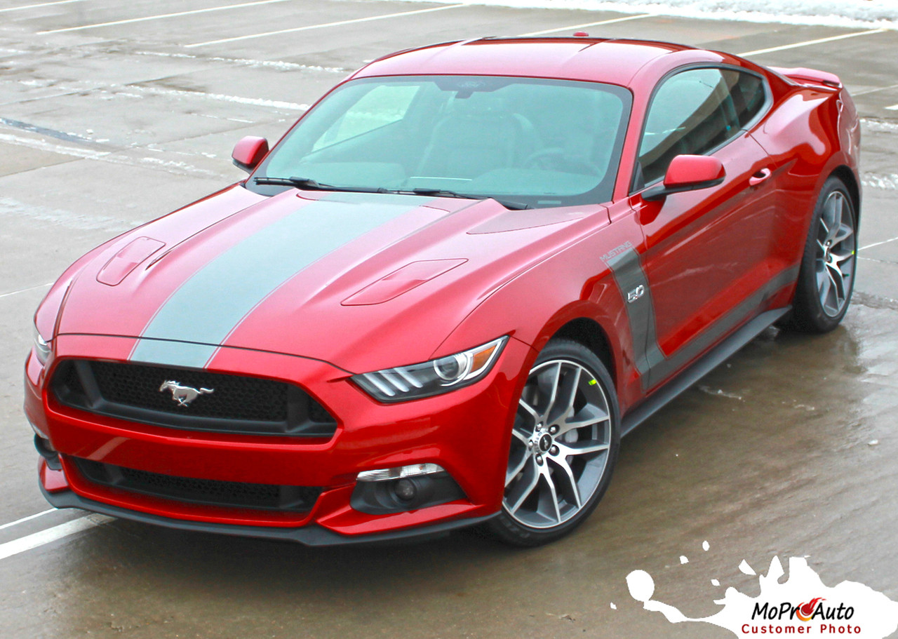 STELLAR : Ford Mustang BOSS Stripe Hood and Side Door Decals Vinyl ...