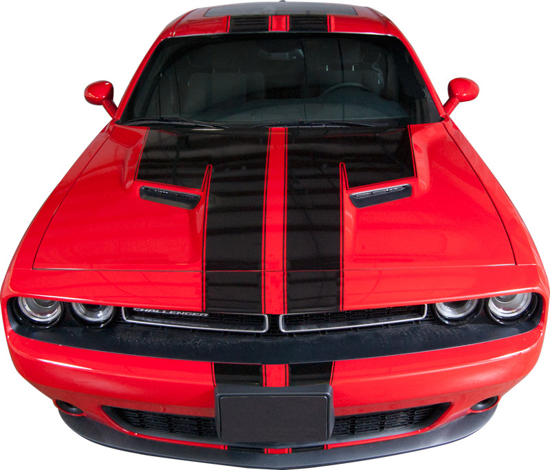 2015-2023 Dodge Challenger Full Pin Line Rally Vinyl Stripe Kit ...