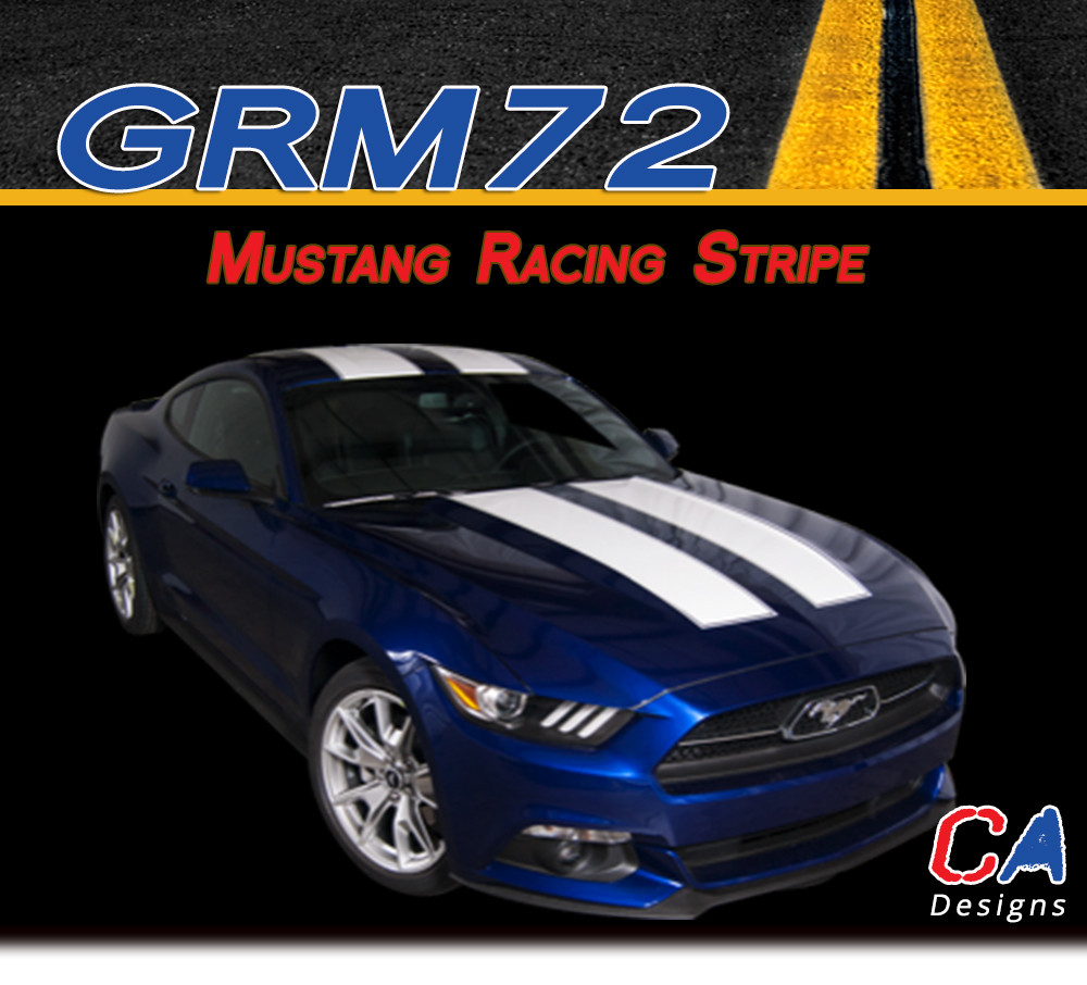 2015-2016 Ford Mustang Racing Stripe Vinyl Stripe Kit - MoProAuto ...