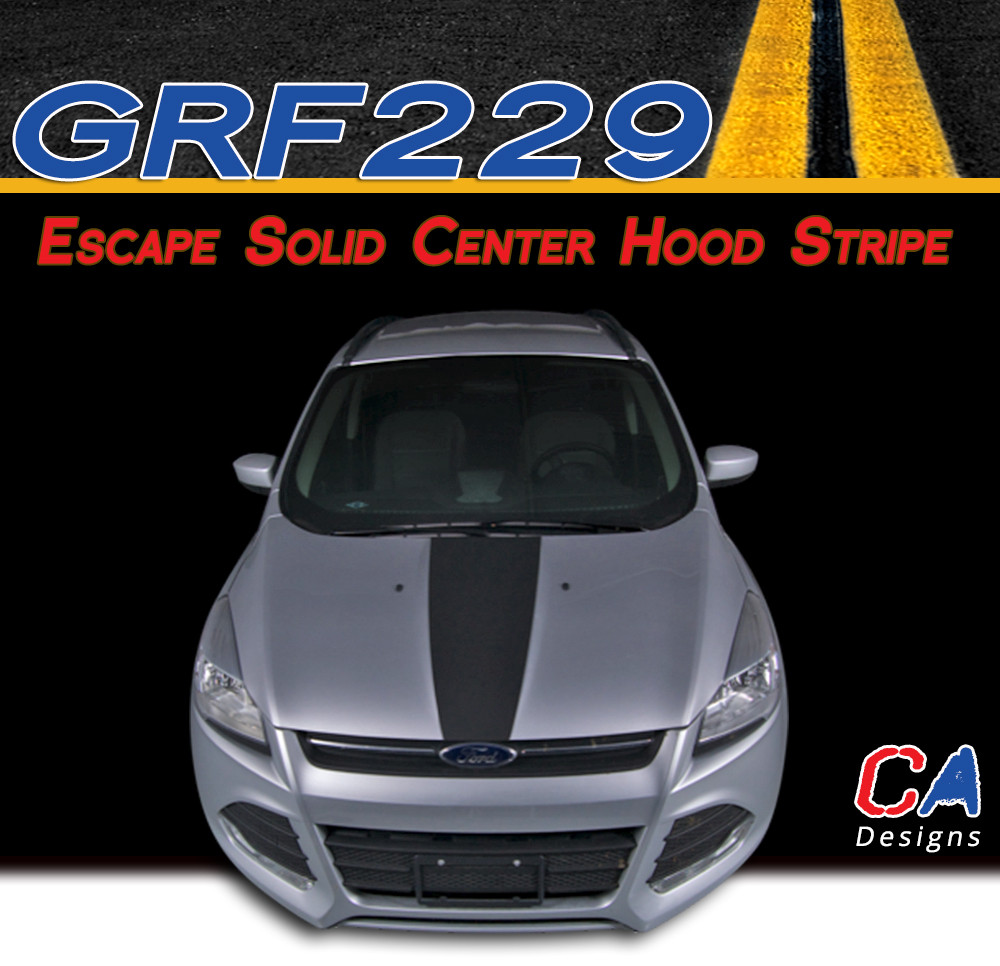 2011-2015 Ford Escape Center Hood Vinyl Stripe Kit - MoProAuto ...