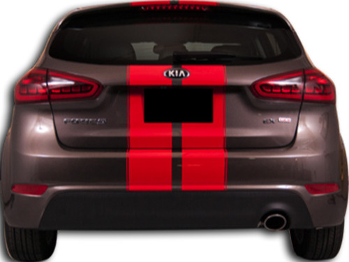 2014-2015 Kia Forte 5 Door Boomerang Racing Vinyl Racing Stripe Kit ...