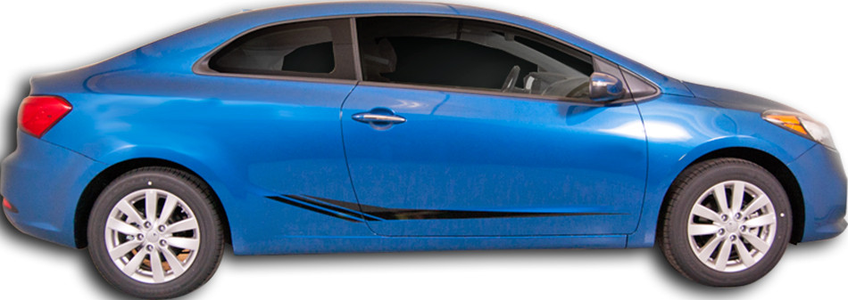 2014-2015 Kia Forte 2 Door Tr- Wave Vinyl Racing Stripe Kit - MoProAuto ...