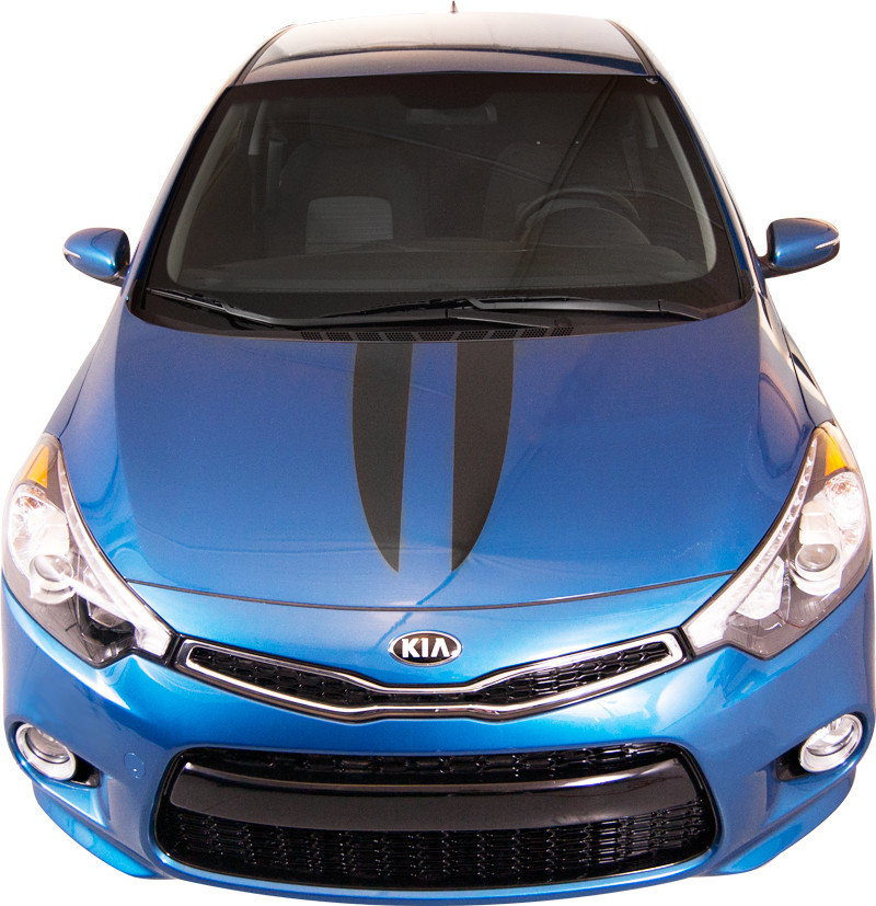 2014-2015 Kia Forte 2 Door Hood Spears Vinyl Racing Stripe Kit ...