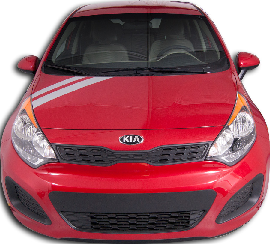 2011-2015 Kia Rio Hood Hatch Vinyl Racing Stripe Kit - MoProAuto ...