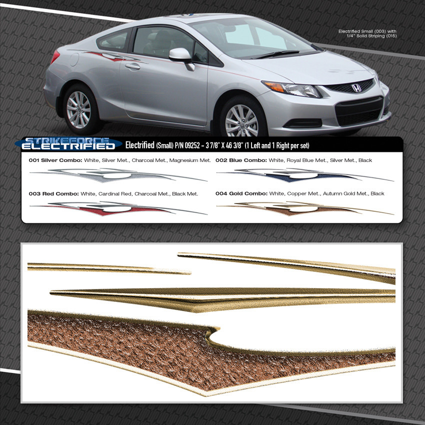 ELECTRIFIED SMALL : Automotive Vinyl Graphics Shown on Honda Civic ...