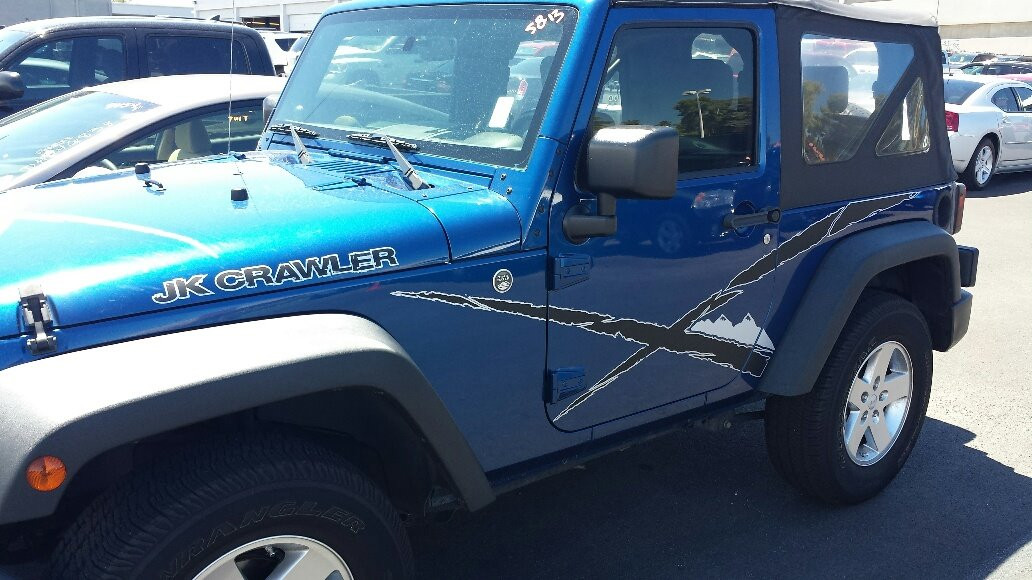 JK CRAWLER (2 DOOR) KIT : Automotive Vinyl Graphics Shown on 2007-2015 ...
