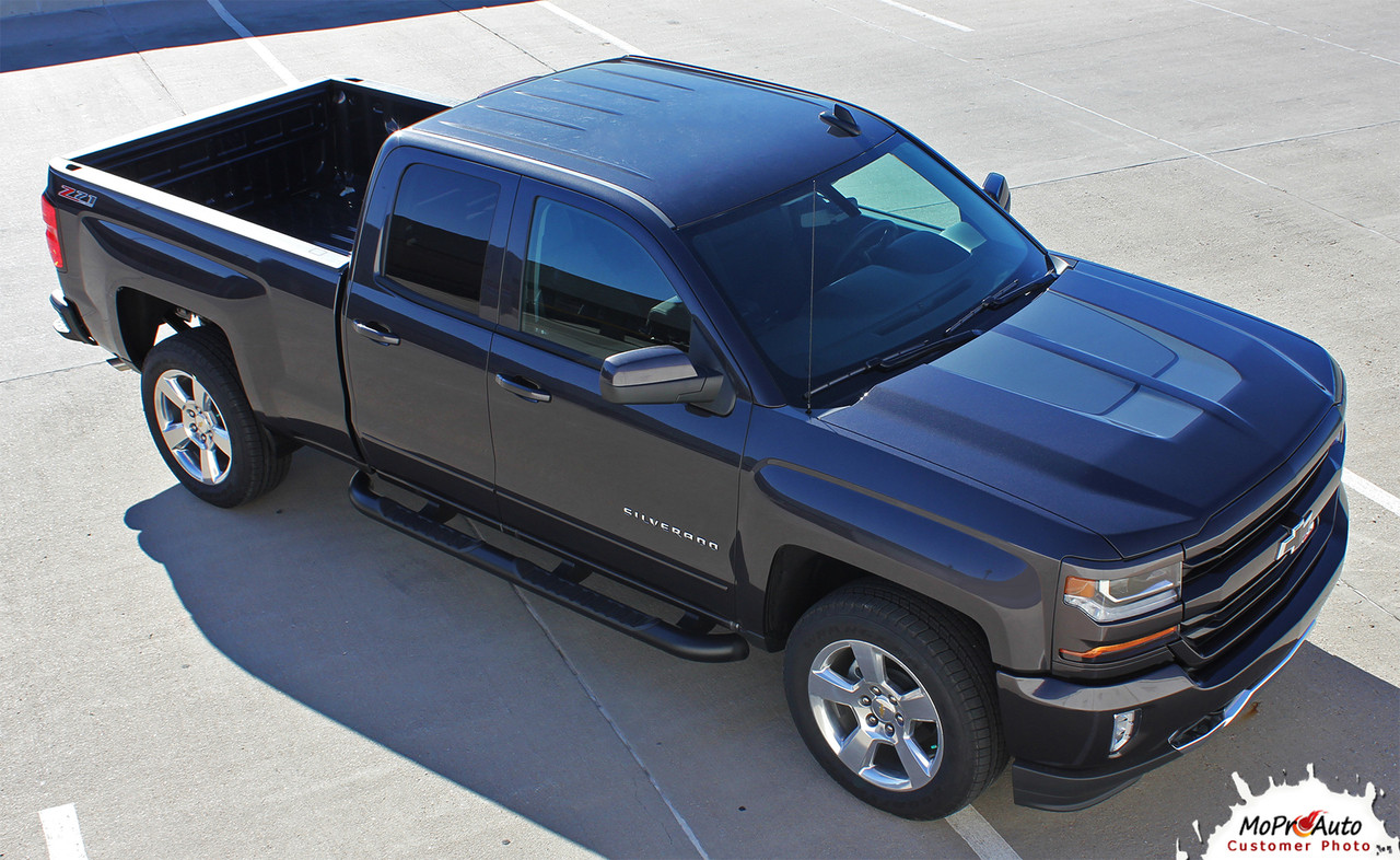 STERLING RALLY | 2016-2018 Chevy Silverado Hood Decal Vinyl Graphic ...