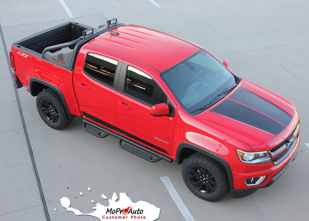 SUMMIT | 2015-2022 Chevy Colorado Hood Stripes Dual Racing Decal ...