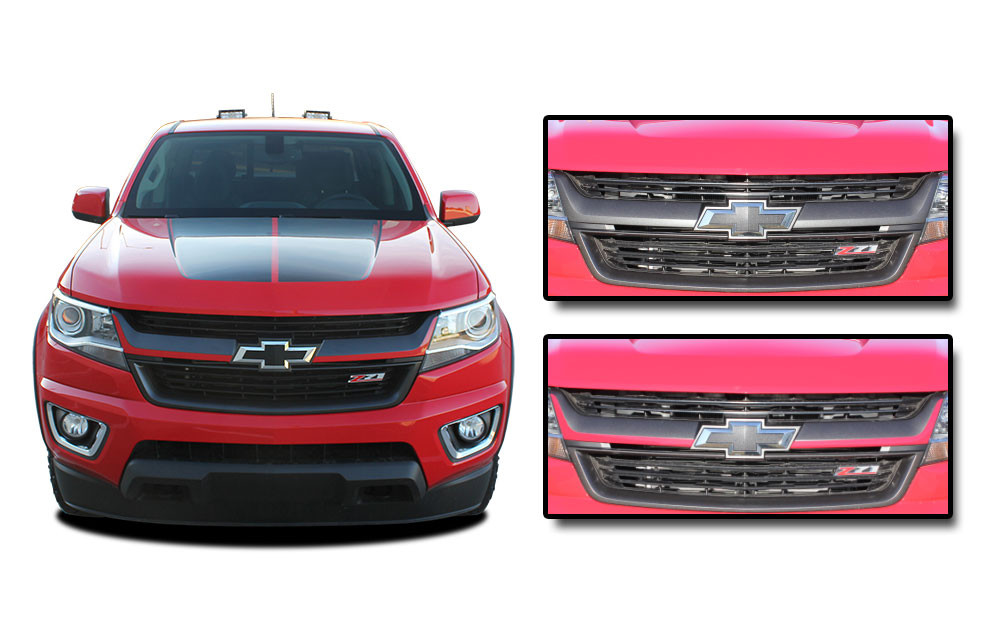 CRESTONE : 2015-2022 Chevy Colorado Front Grill Decal Accent Vinyl ...