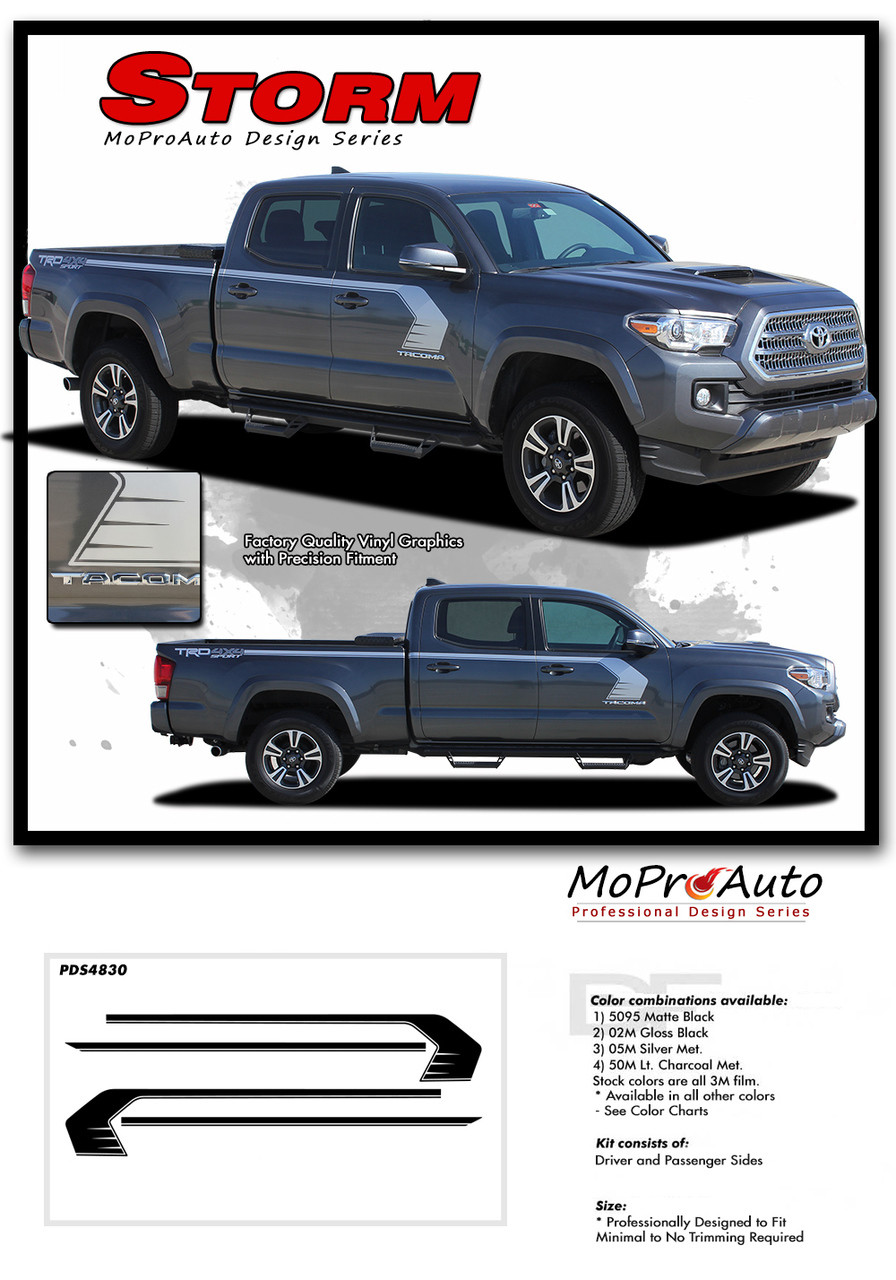 STORM | Toyota Tacoma Body Stripes TRD Sport Pro Upper Body Hockey Side ...