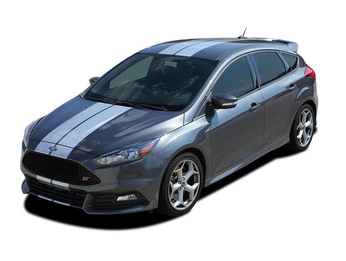 2015-2017 2018 Ford Focus Racing Stripes TARGET RALLY Decals Vinyl ...