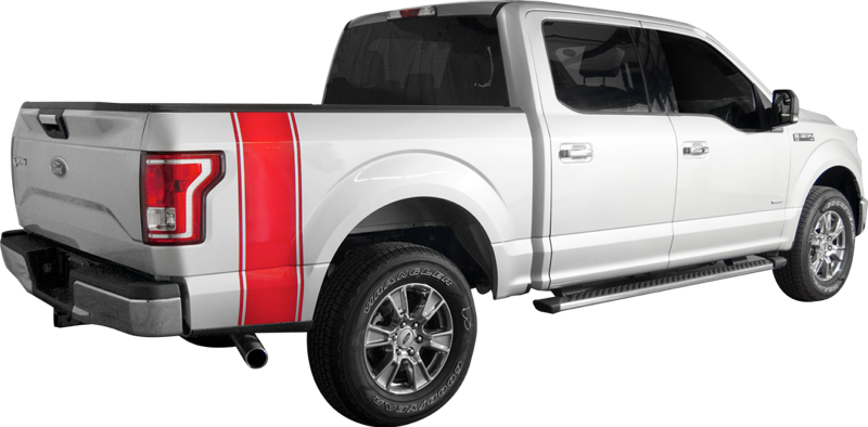 2015-2018 Ford F-150 Tailgate Straight 1 Vinyl Graphic Stripe Kit ...