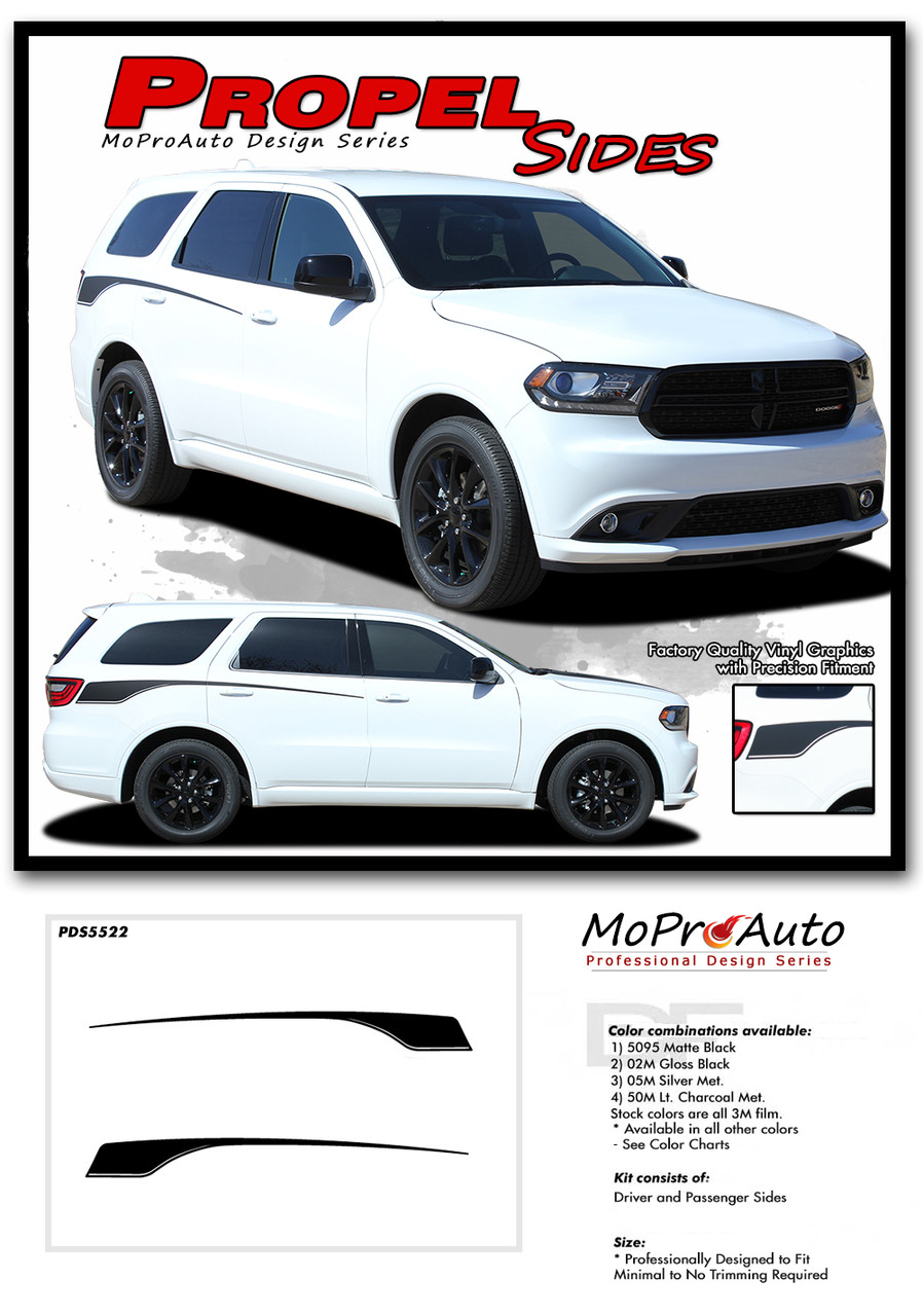 PROPEL SIDES : 2011-2022 Dodge Durango Rear Quarter Accent Stripes ...