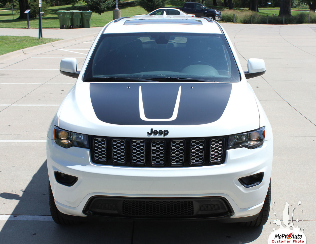 TRAIL HOOD | Jeep Grand Cherokee Trailhawk Hood Decal Stripe Vinyl ...