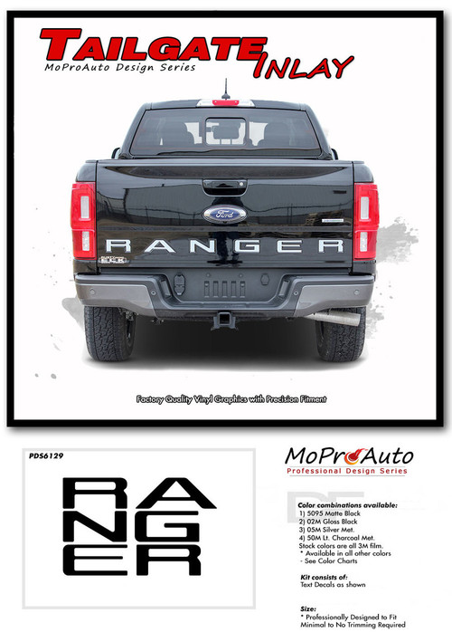 RANGER TAILGATE LETTERS : Ford Ranger Tailgate Decals Name Vinyl ...
