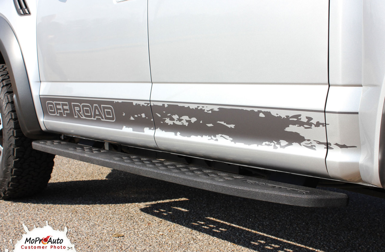 VELOCITOR ROCKERS : Ford Raptor Lower Rocker Panel Stripes Vinyl ...