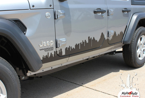 SCAPE | Jeep Wrangler JL Side Door Vinyl Graphics City Scene Body Decal ...