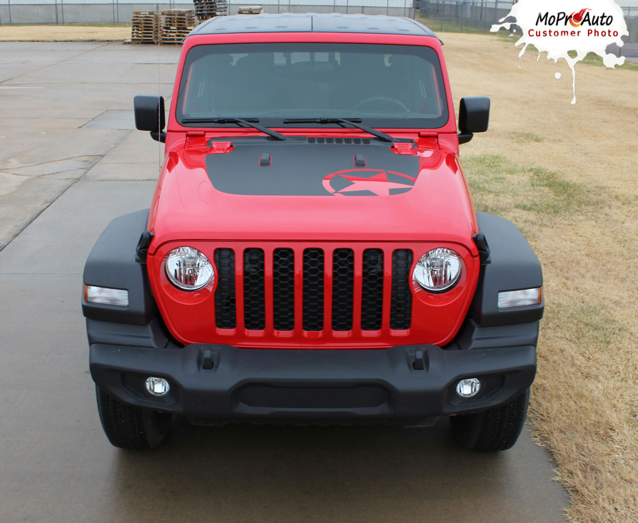 OMEGA HOOD | Jeep Gladiator Hood Decals with Star Vinyl Graphics Stripe ...