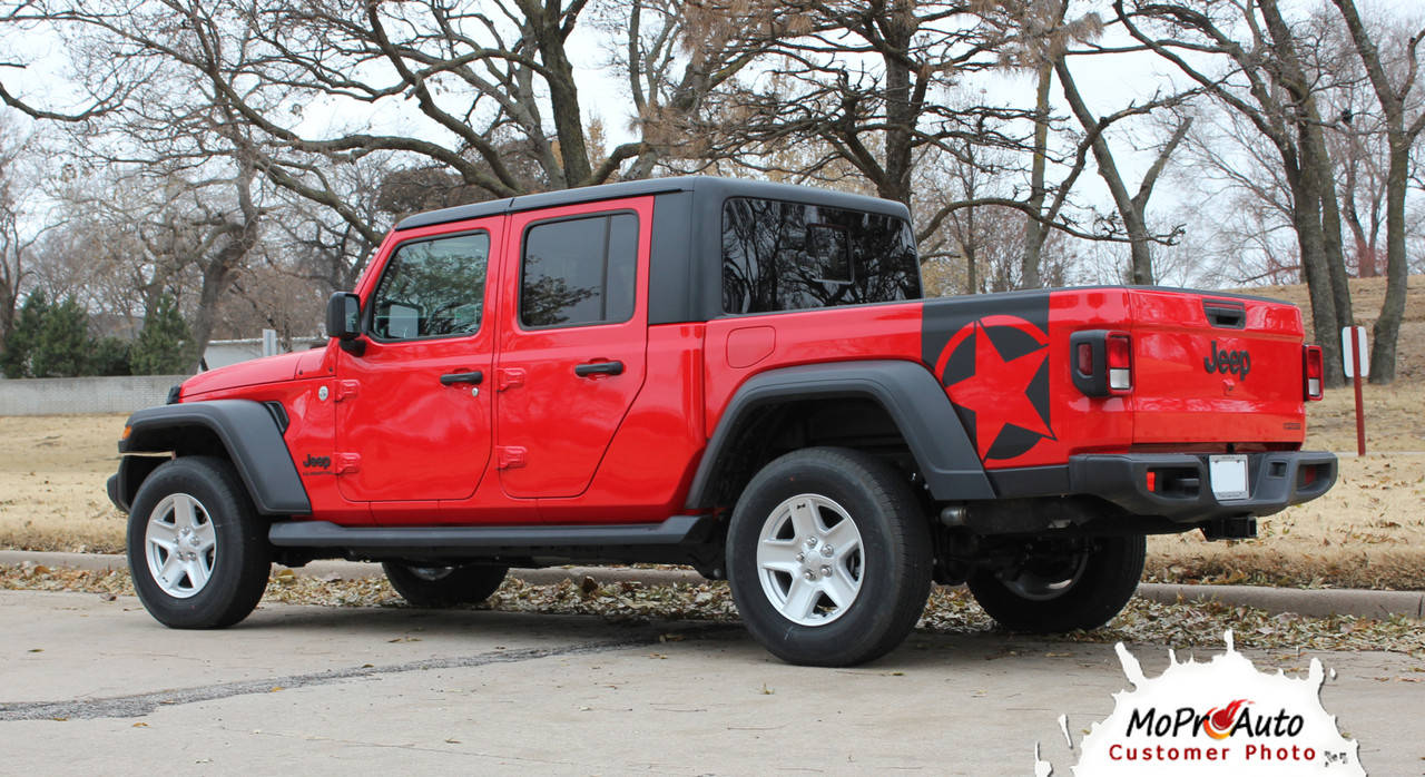 BOOTSTRAP | Jeep Gladiator Side Body Star Vinyl Graphics Decal Stripe ...